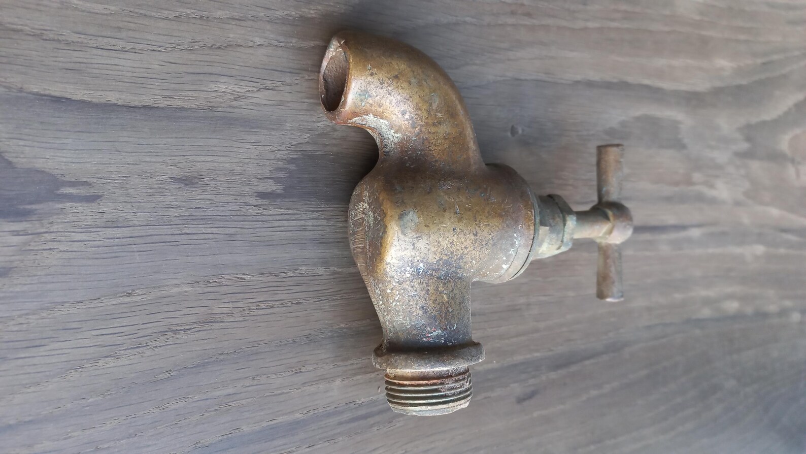 Vintage Bronze Water Tap Old Spigot Antique Water Faucet Salvaged Tap ...