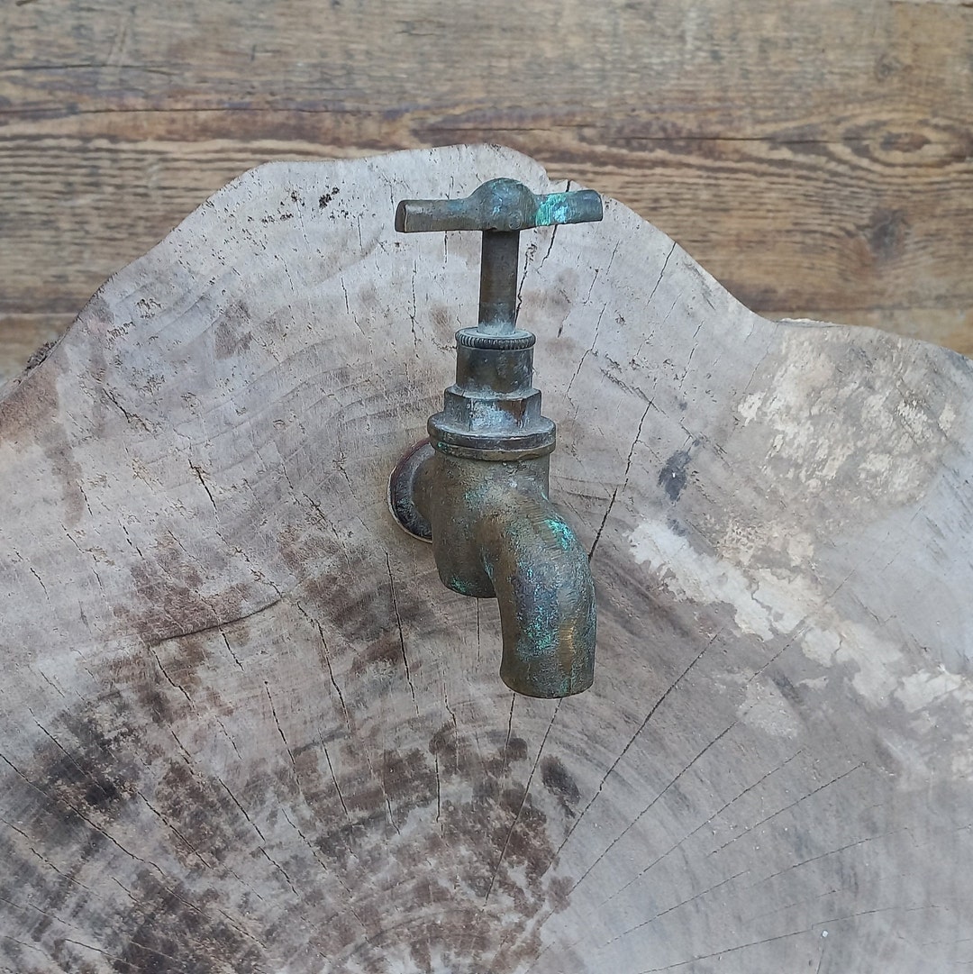 Vintage Bronze Water Tap I Old Spigot, Water Faucet, Rustic Farmhouse ...