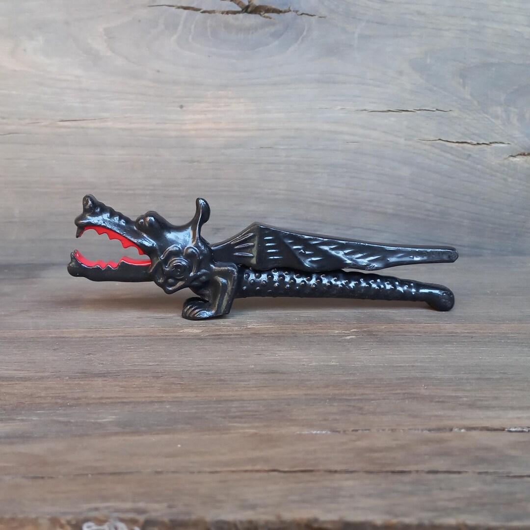 Vintage Soviet Nut Opener, Black Metal Nutcracker, Kitchen Utensil ...