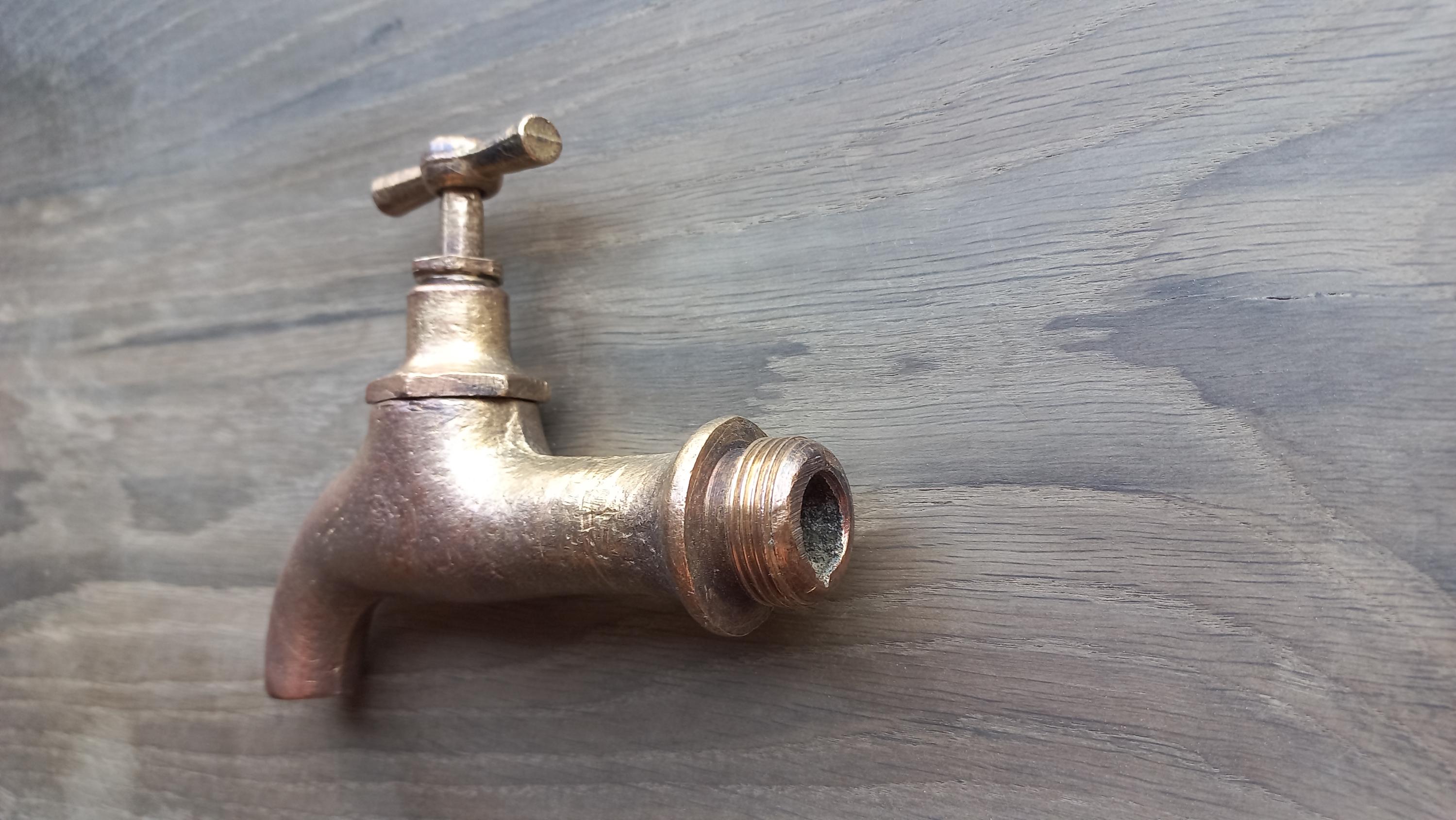 Vintage Bronze Water Tap Old Spigot Water Faucet Rustic Farmhouse Tap ...