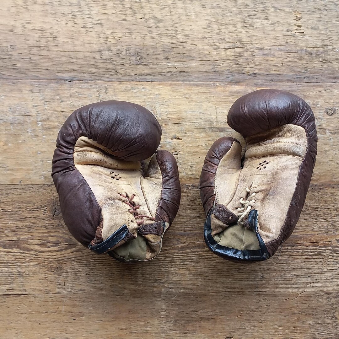 Soviet Boxing Gloves Vintage Boxing Gloves Sport Leather Gloves Antique ...