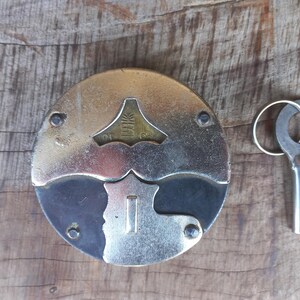 Antique Vintage Door Lock and Key, Old Iron Door Lock, Cast Iron ...