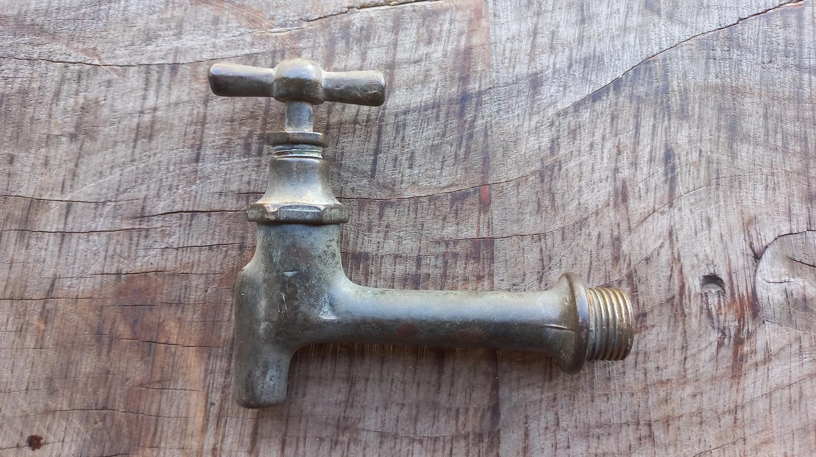 Vintage Brass Water Tap Old Spigot Water Faucet Small Water Crane Brass ...