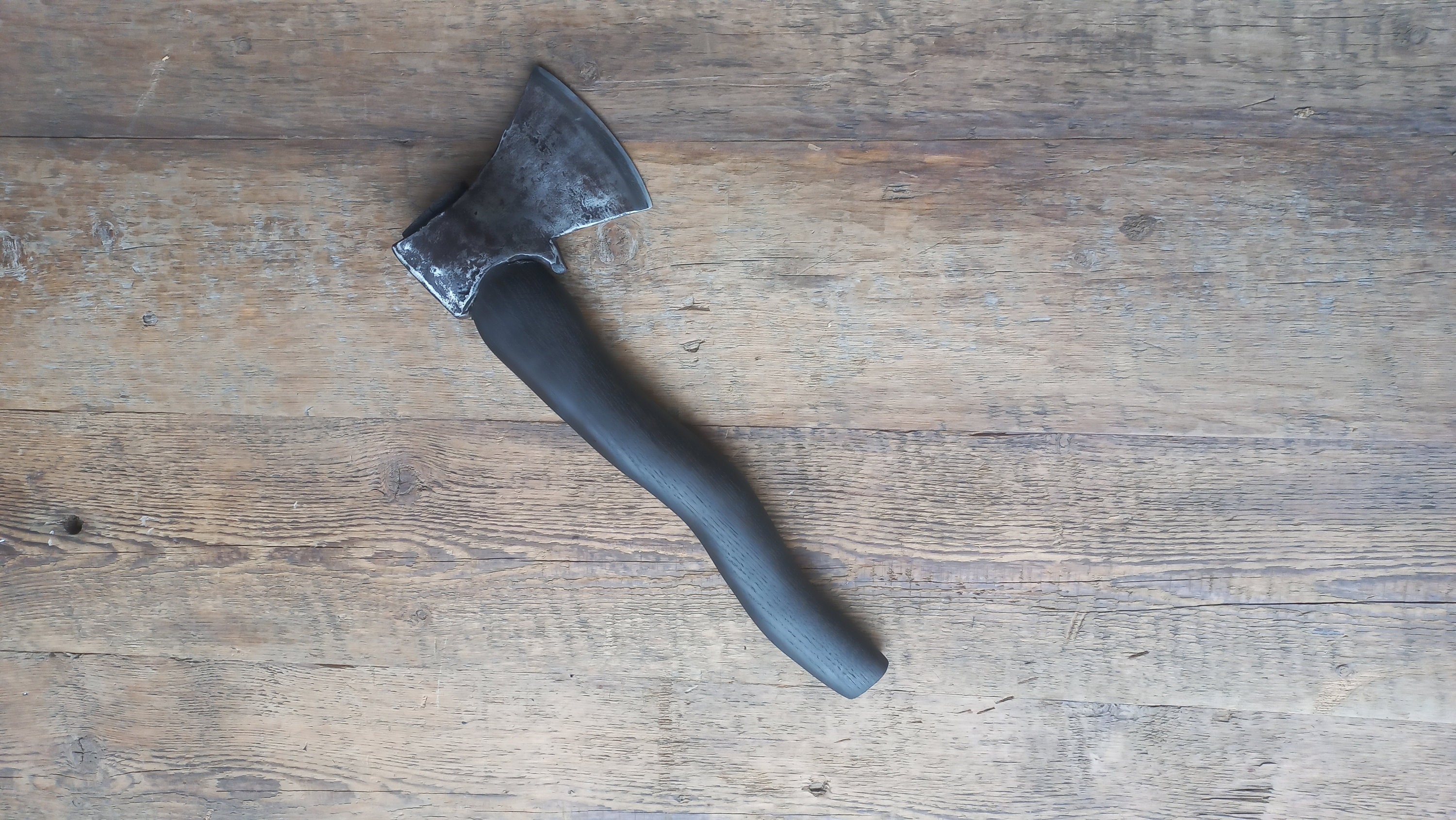 Old Rustic Axe Vintage Axe With Black Bog Oak Handle - Etsy