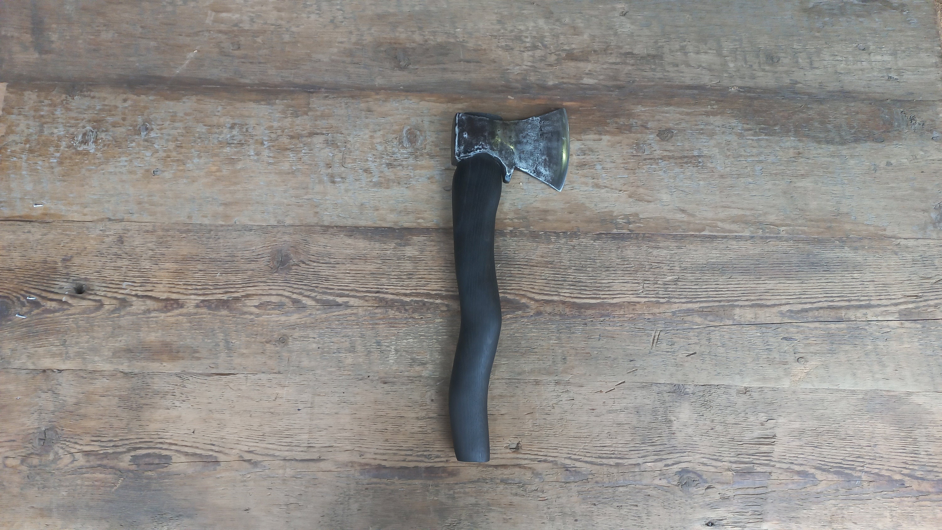 Old Rustic Axe Vintage Axe With Black Bog Oak Handle - Etsy
