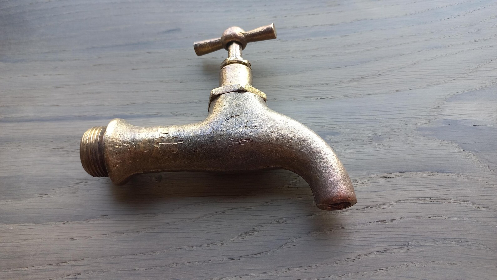 Vintage Bronze Water Tap Old Spigot Water Faucet Rustic Farmhouse Tap ...