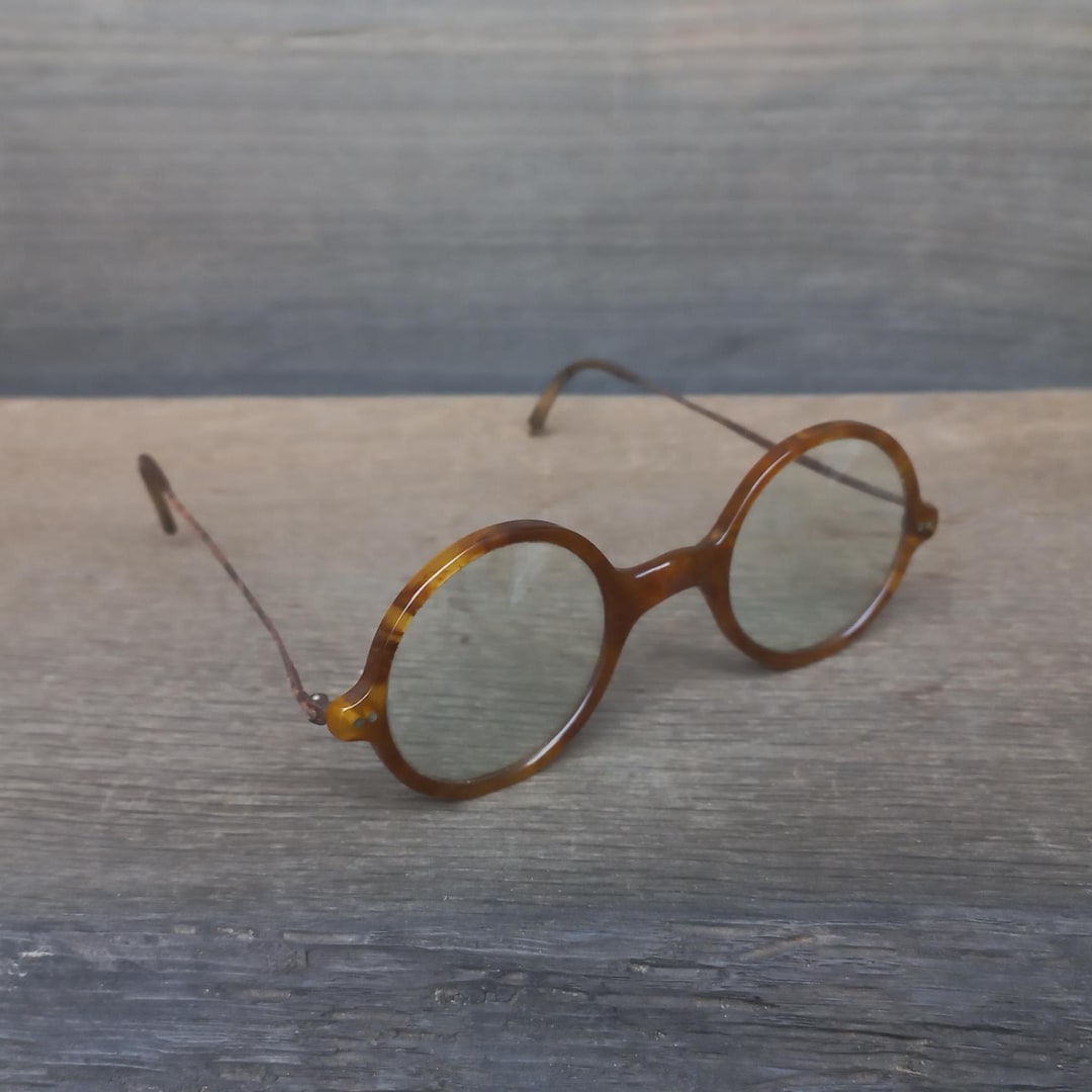 1940s Vintage Round Glasses Antique Glasses for Men & Women Unisex Mid ...