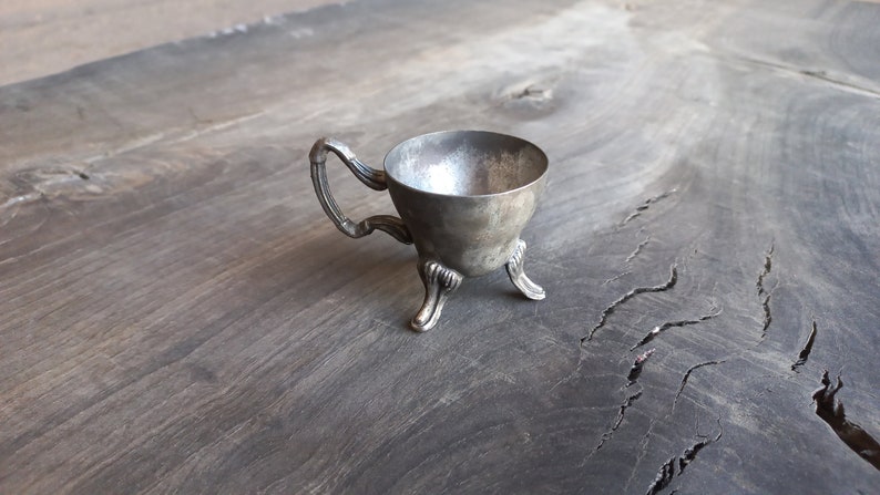 Antique Tiny Coffee Cup, Unique Vintage Small Coffee Cup With Legs, Old ...