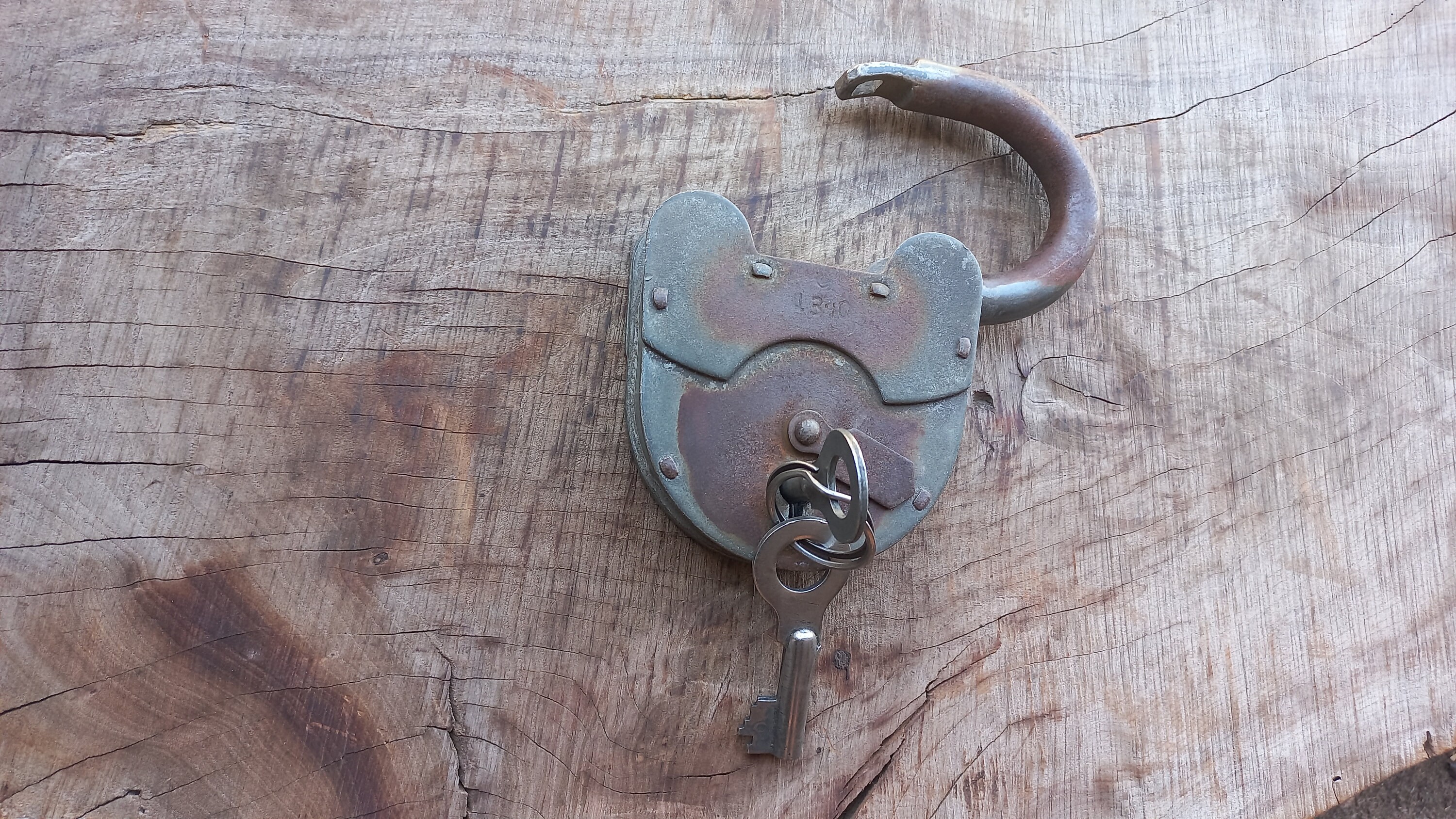 Antique Vintage Door Lock and Key, Old Iron Door Lock, Cast Iron ...