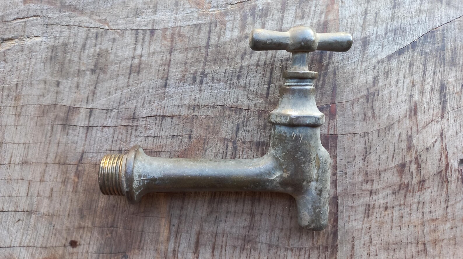 Vintage Brass Water Tap Old Spigot Water Faucet Small Water Crane Brass ...