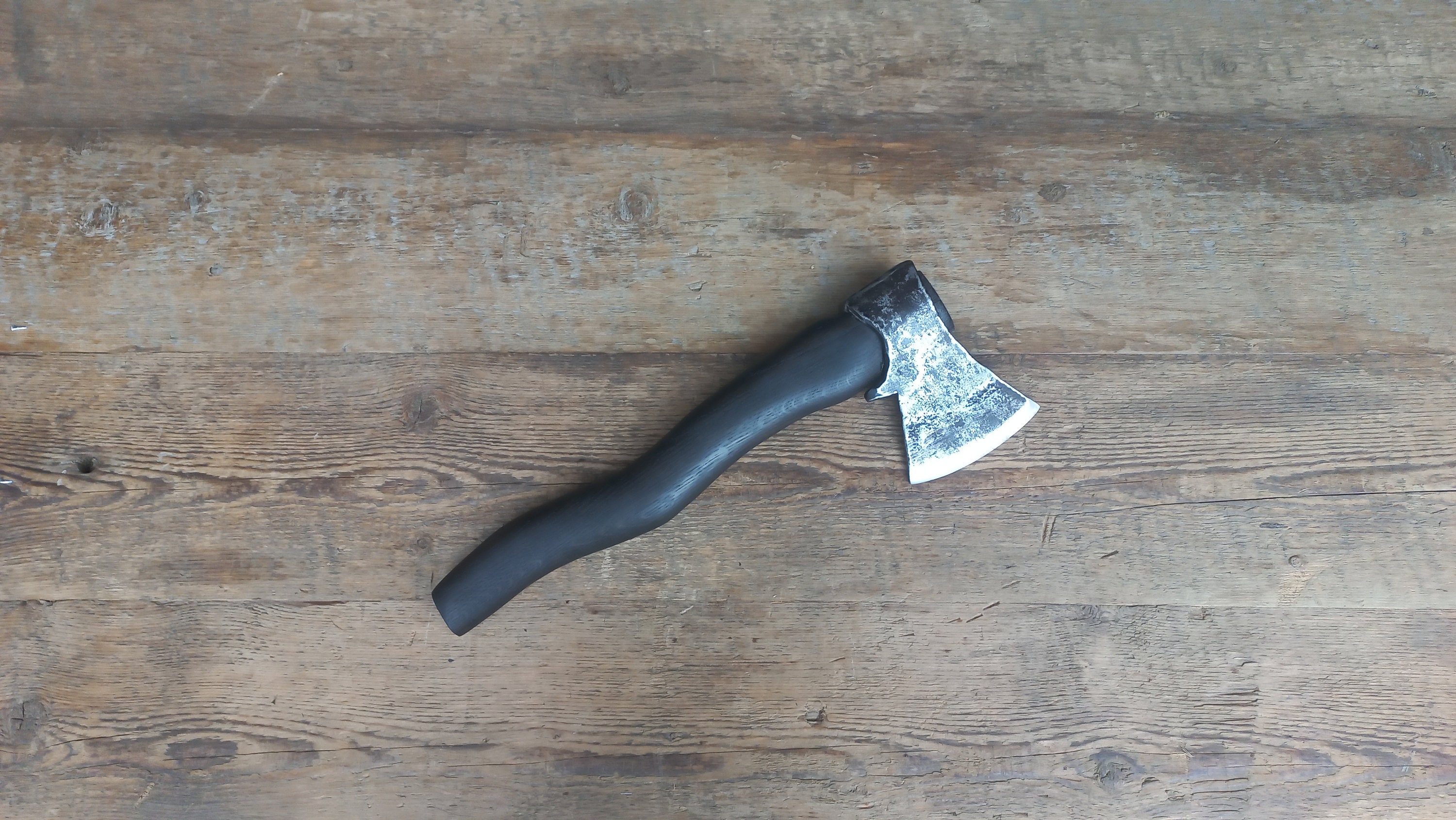 Old Rustic Axe Vintage Axe With Black Bog Oak Handle - Etsy