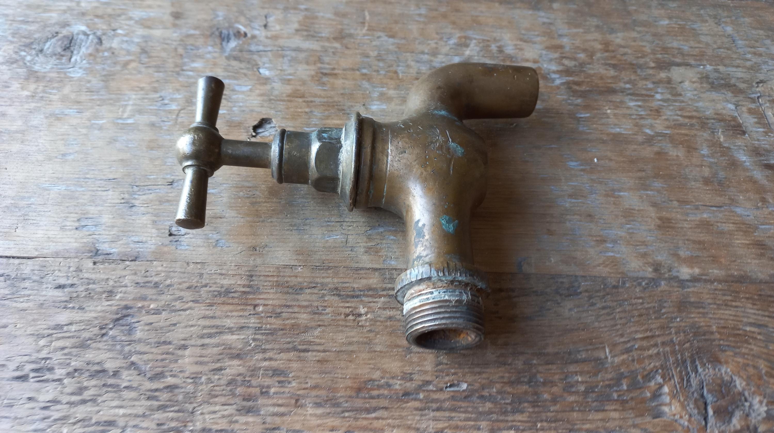 Vintage Bronze Water Tap Old Spigot Antique Water Faucet Salvaged Tap ...