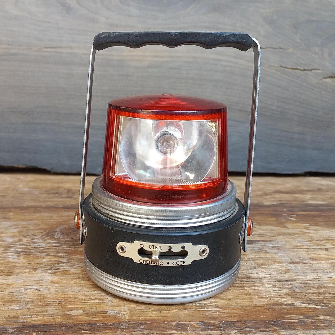 Vintage Soviet Signal Light Retro Car Lantern Metal Portable Light ...