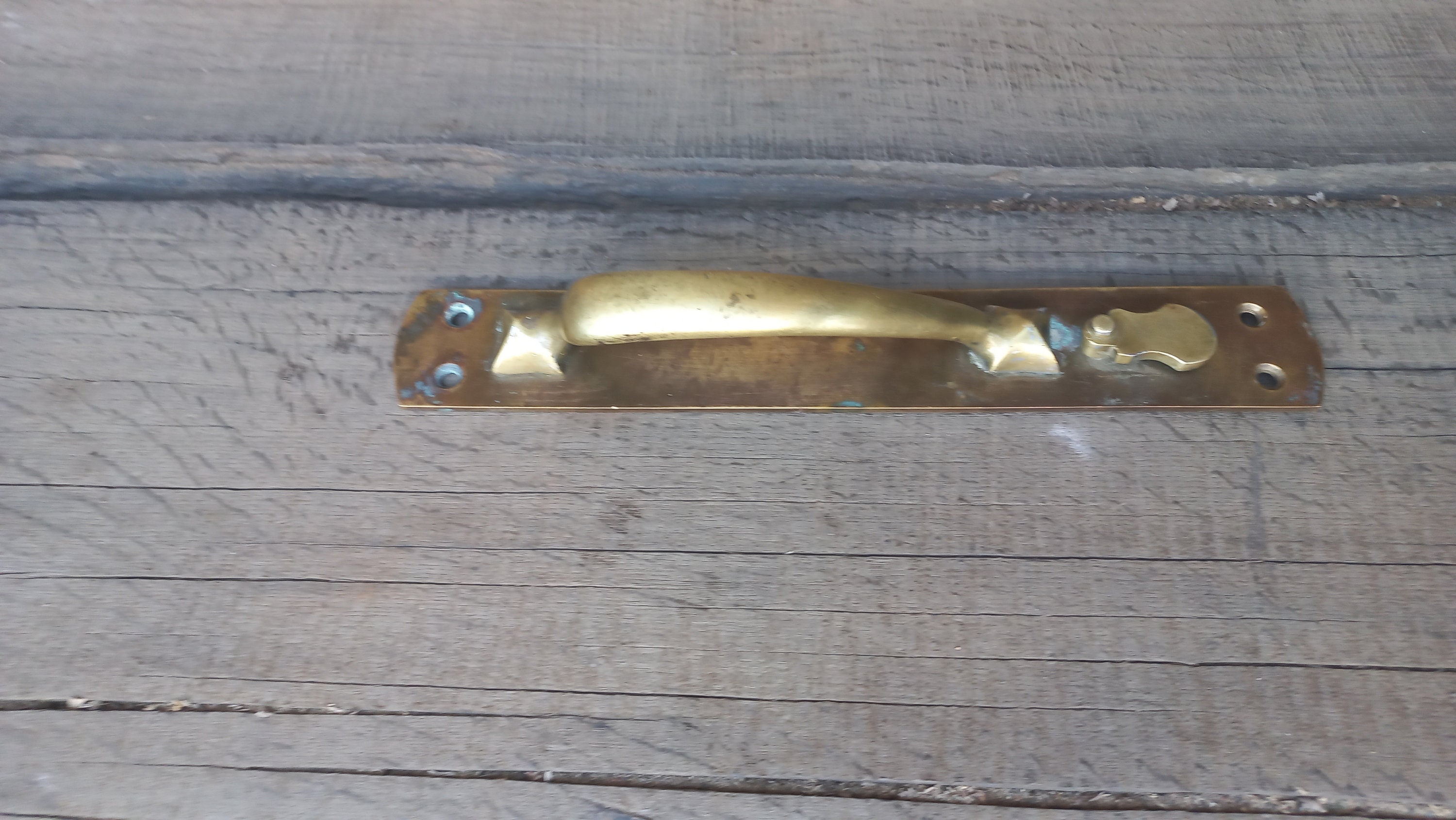 Vintage Brass Door Handle Sliding Door Hardware Double Door Handle Barn ...