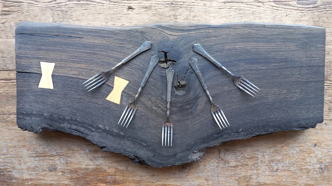 Vintage Dessert Forks Set: Melchior Silverware, Rustic Patina - Etsy