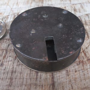 Antique Vintage Door Lock and Key, Old Iron Door Lock, Cast Iron ...