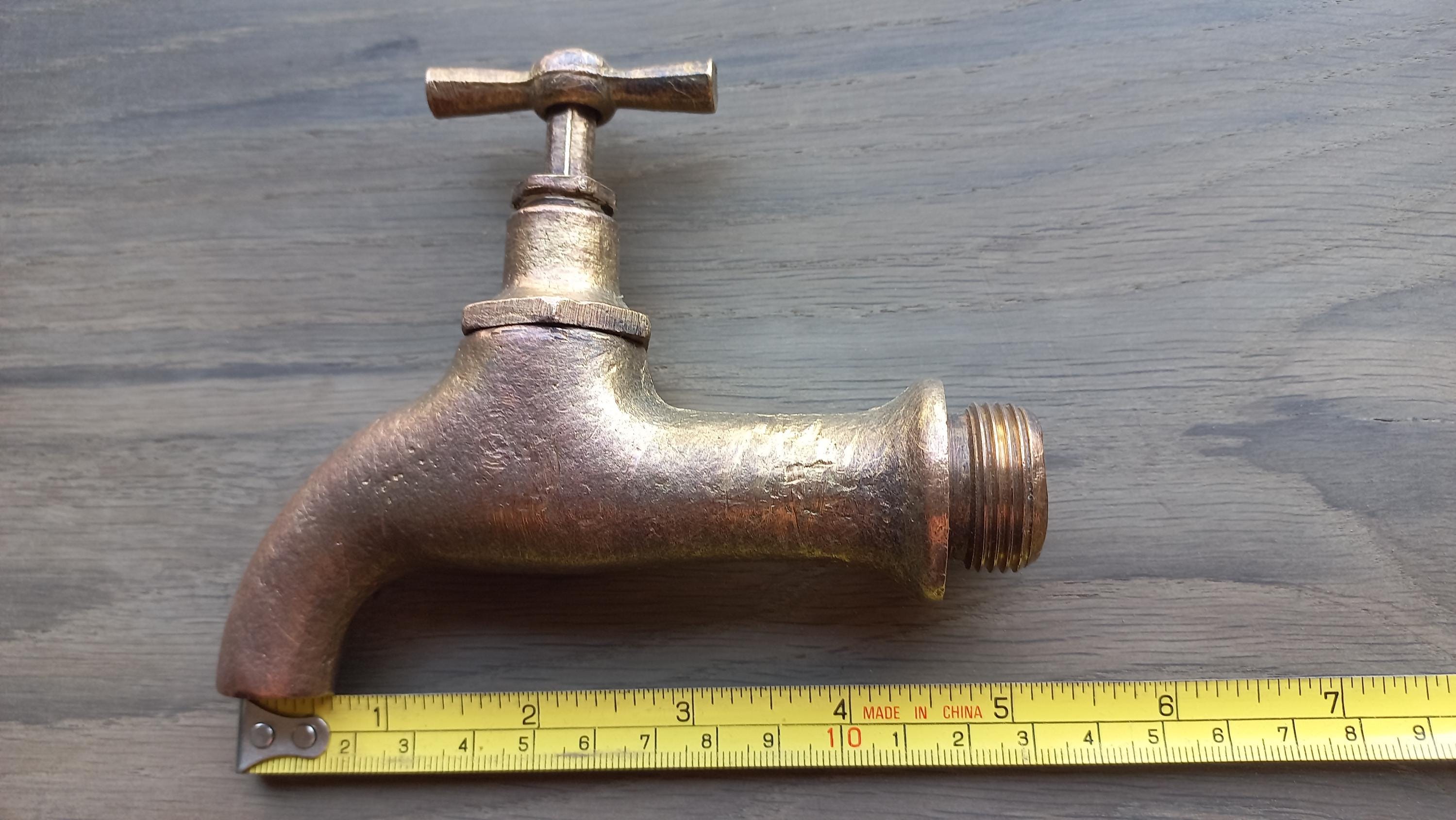 Vintage Bronze Water Tap Old Spigot Water Faucet Rustic Farmhouse Tap ...