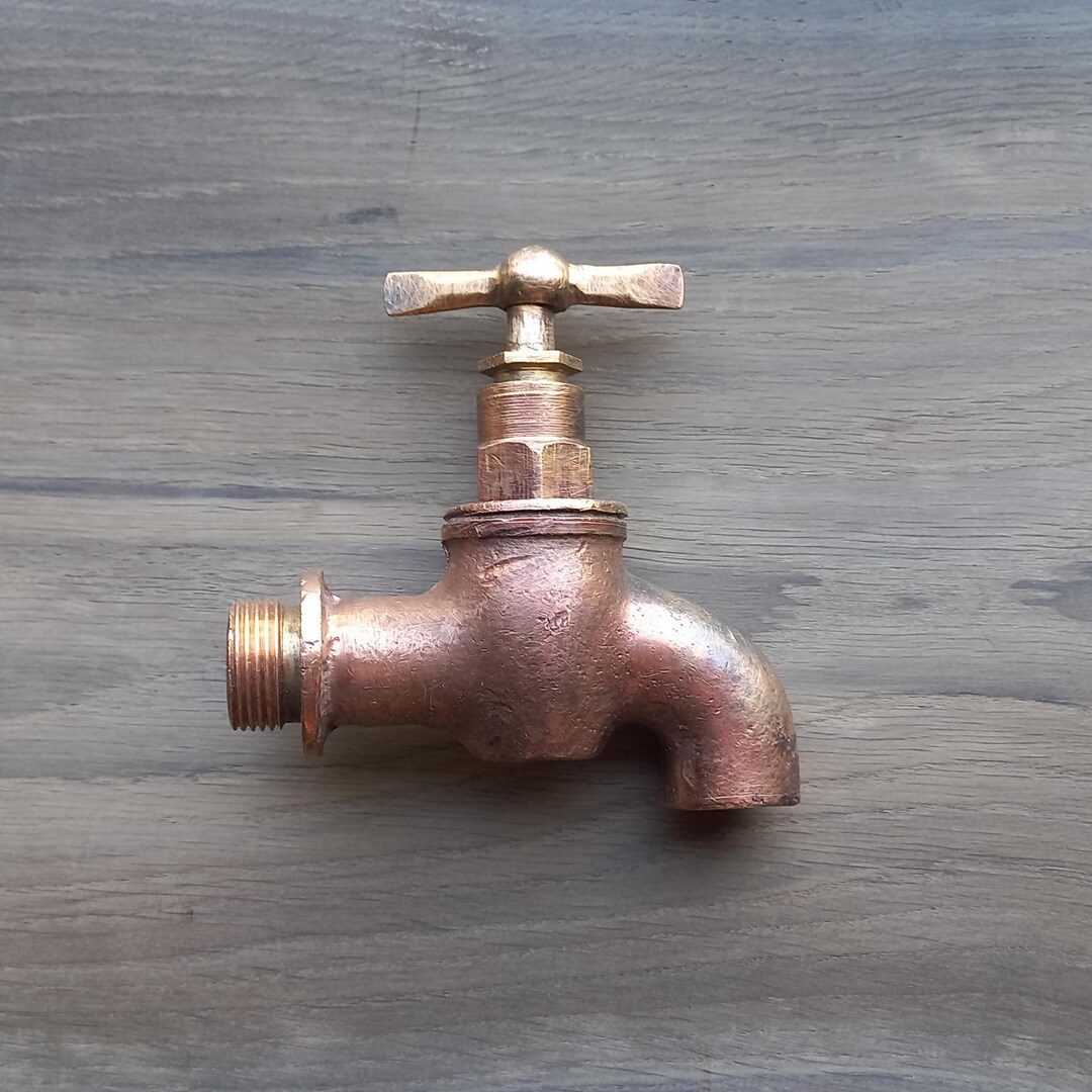 Vintage Copper Water Tap Old Spigot Antique Water Faucet Salvaged Tap ...