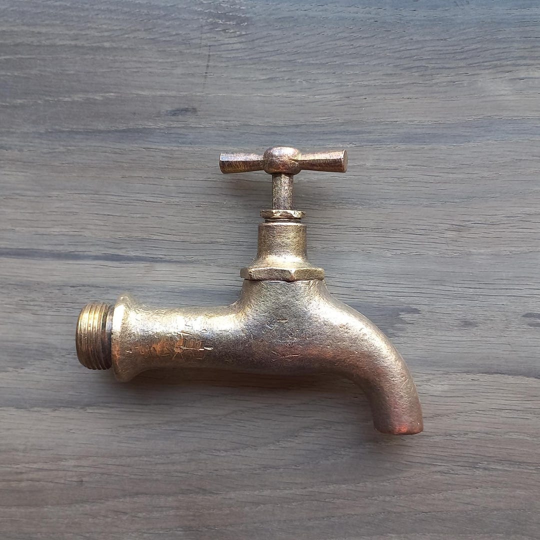 Vintage Bronze Water Tap Old Spigot Water Faucet Rustic Farmhouse Tap ...