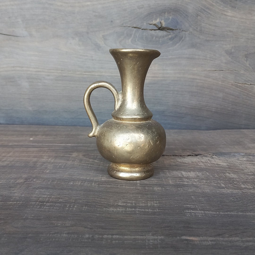 Antique Collectible Small Bronze Jar, Antique Solid Bronze Jar, Vintage ...