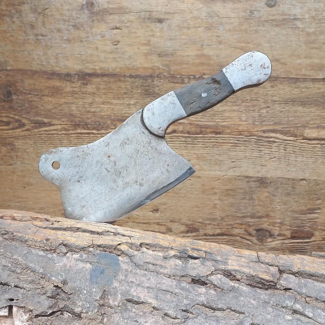 Large Soviet Meat Cleaver Restored Kitchen Hatchet Vintage Chopping Axe ...