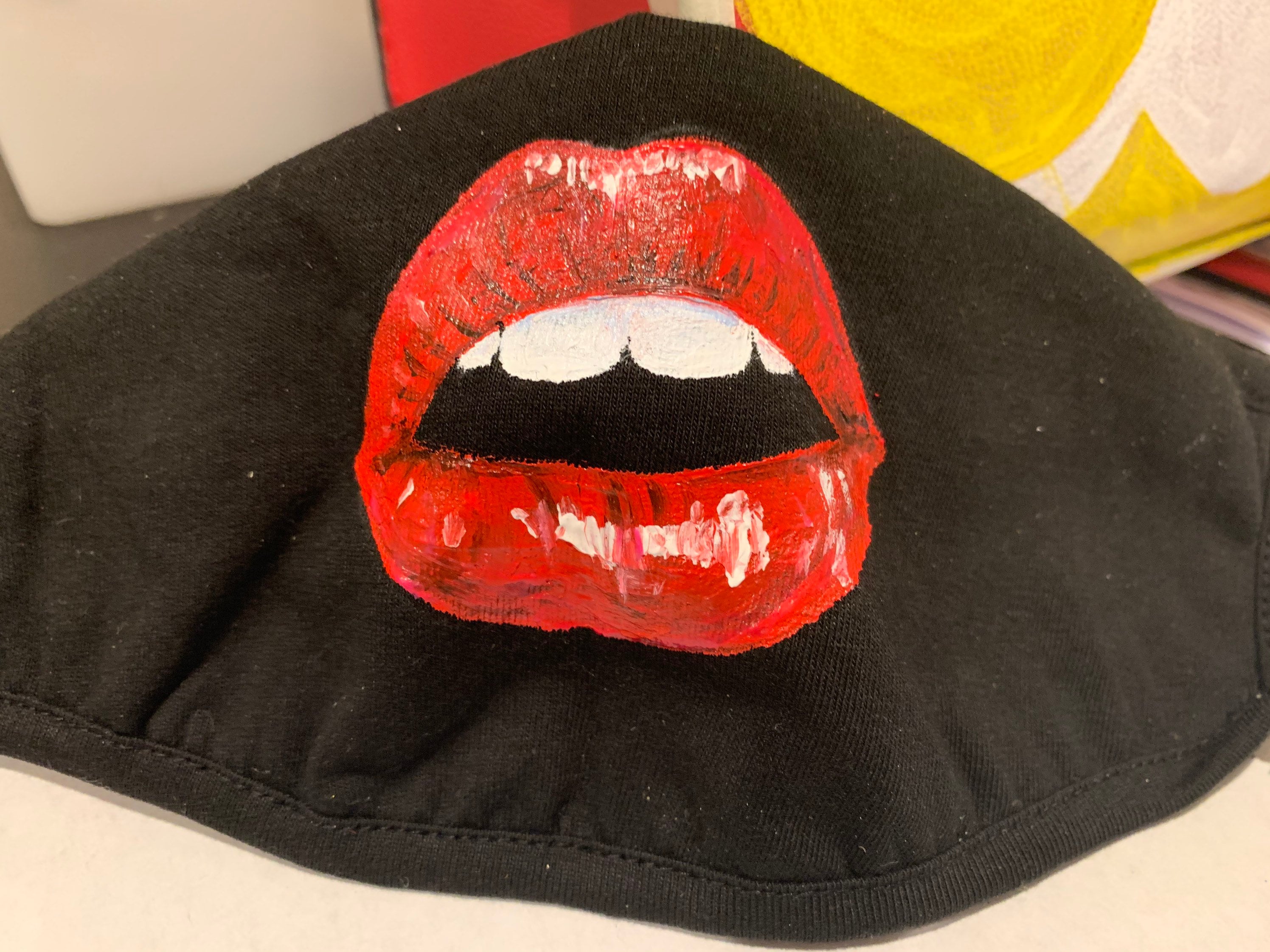 Custom Hand Painted 3 Ply Face Masks - Etsy Ireland