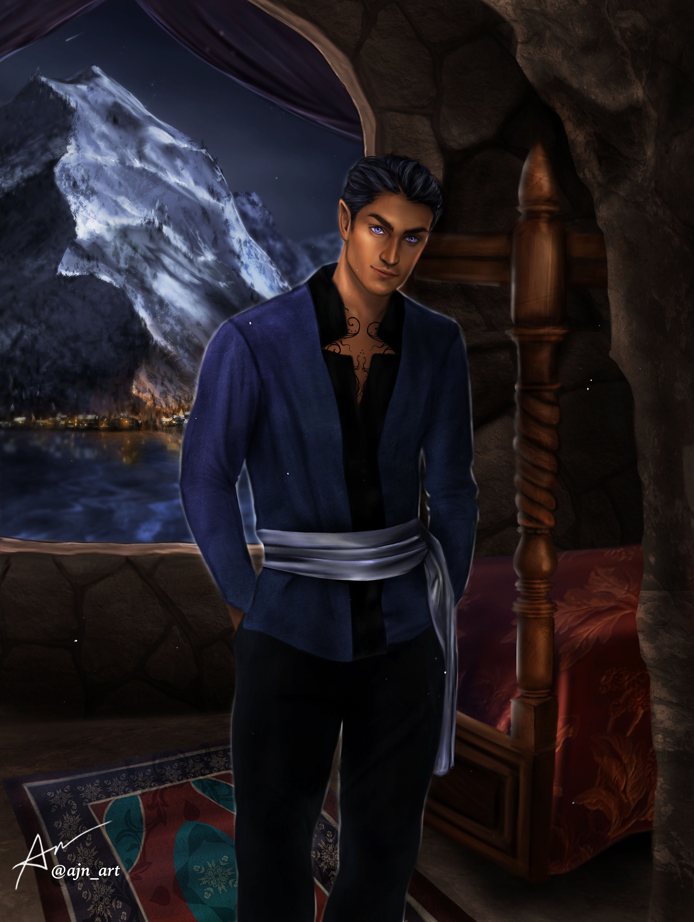 A Court of Thorns and Roses Officially Licensed Rhysand Print - Etsy ...