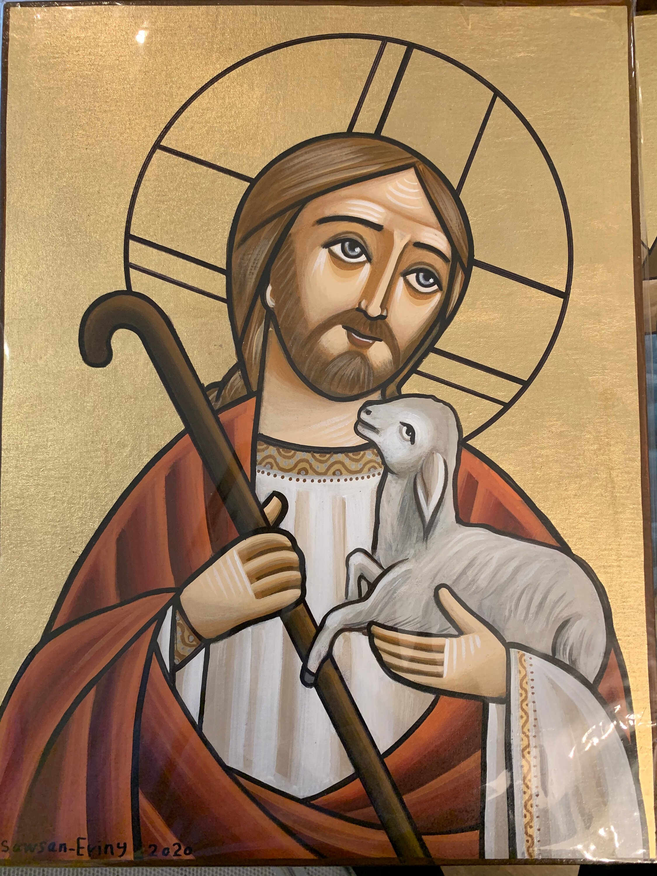 Coptic Orthodox Icon Christ The Lamb Etsy