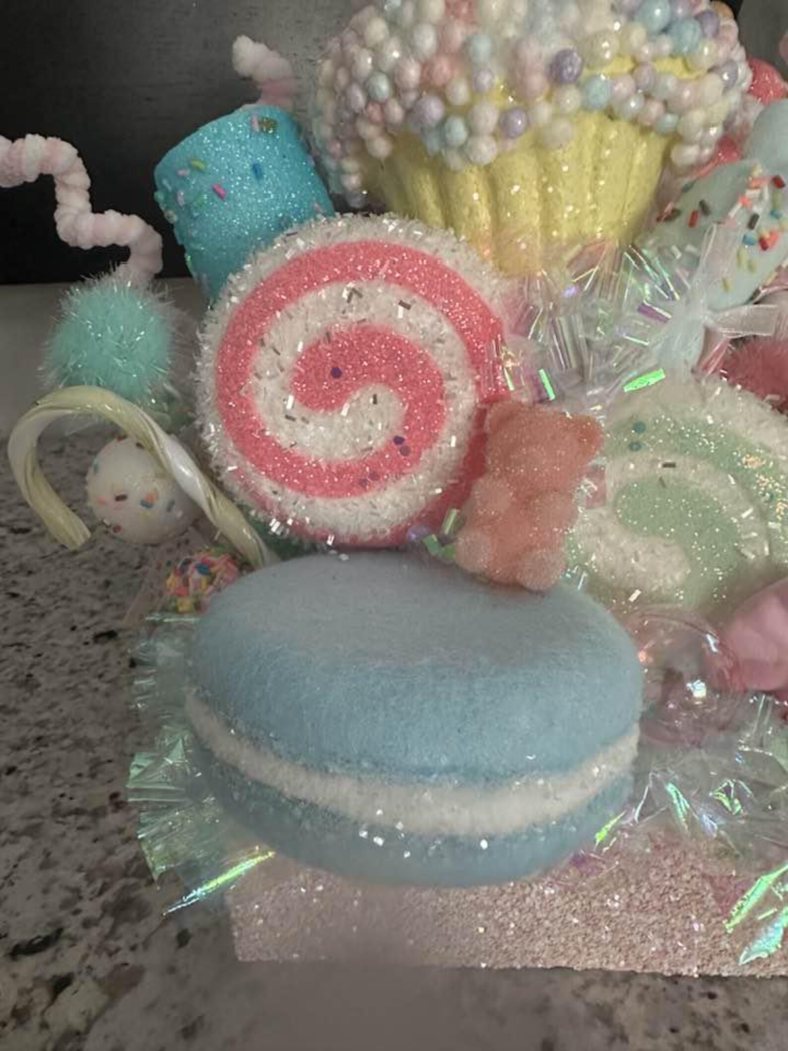 Candy Pastel Centerpiece. Faux Sweet Centerpiece.christmas Centerpiece ...