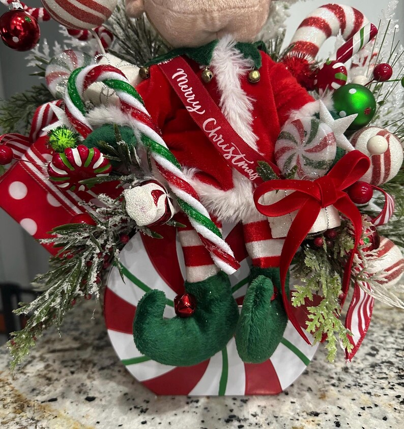 Christmas Centerpiece/ Christmas Table Centerpiece/ Elf Centerpiece ...