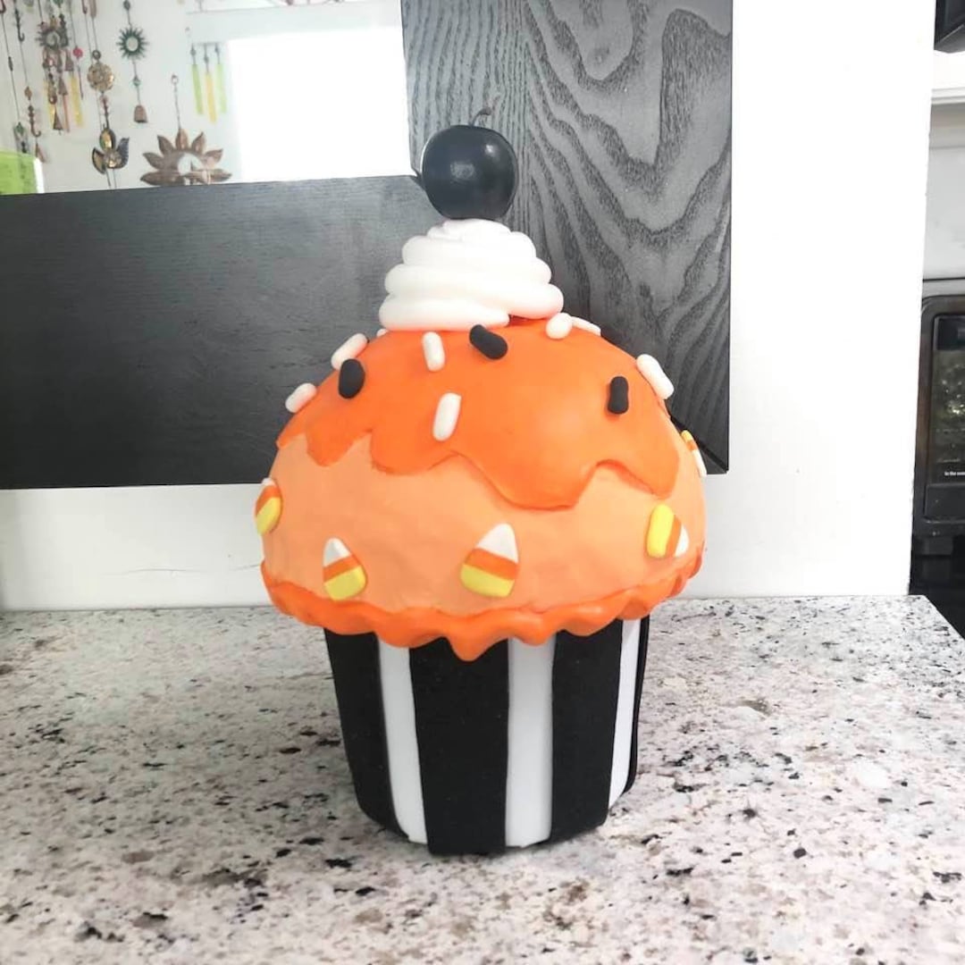 XL Halloween Fake Cupcake/ Fake Bake/ Halloween Decor/~fake Pie/fake ...