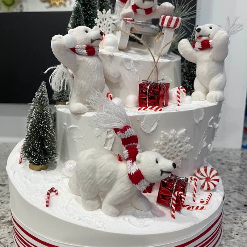 Polar Express Cake - Etsy