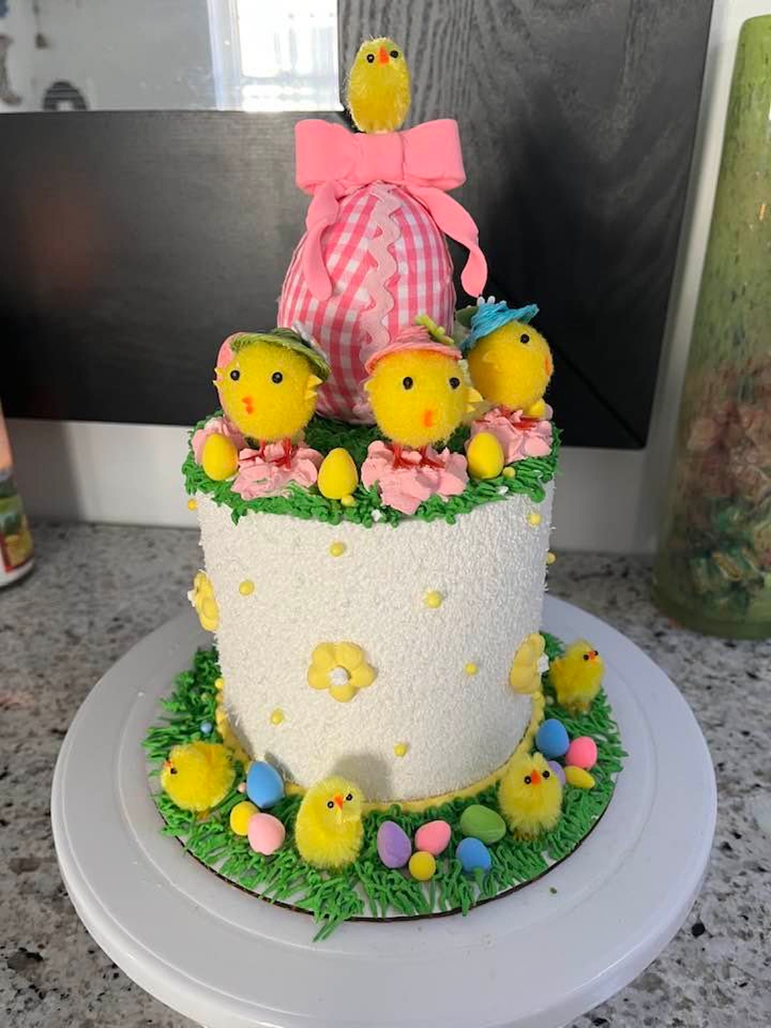 Faux Easter Cake for Display. Fake Easter Chicks Cake. - Etsy