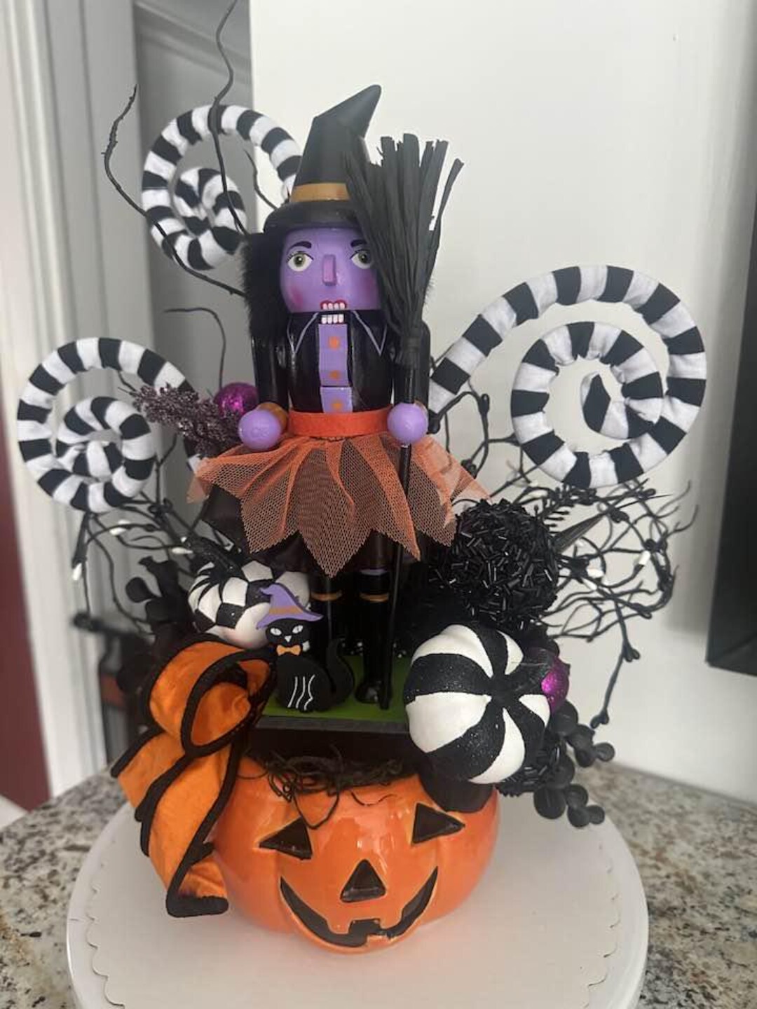 Halloween Nutcracker Table Decor. Witch Nutcracker - Etsy