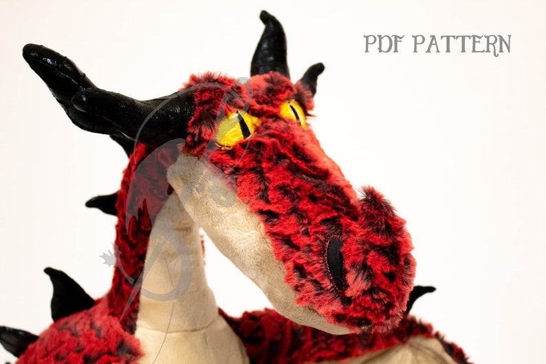 Dragon Plush Sewing Pattern PDF Hookfang Monstrous Nightmare - Etsy Canada