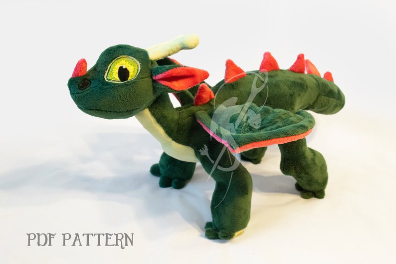 Dragon Plush Sewing Pattern PDF Book Toothless Small - Etsy UK