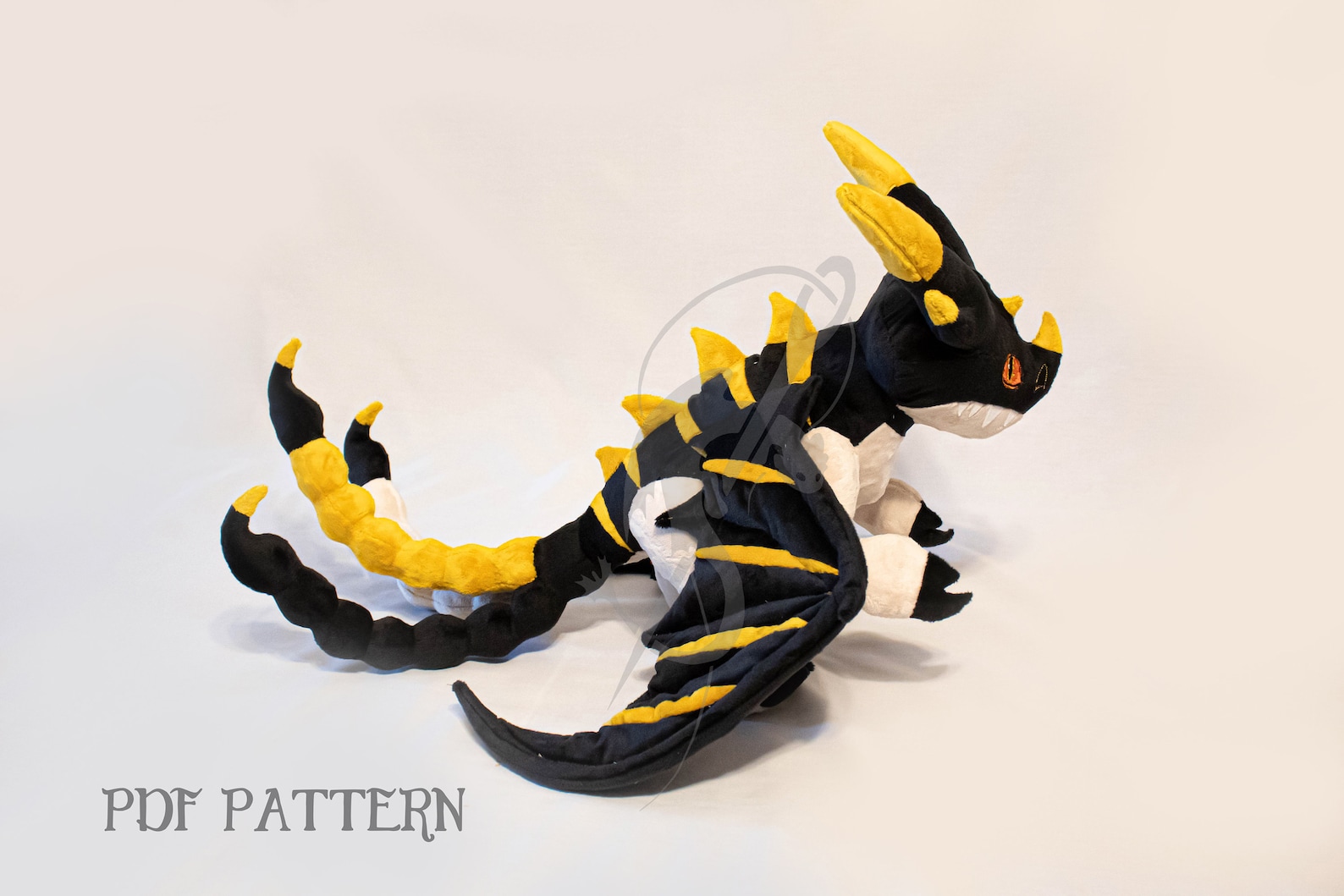 Dragon Plush Sewing Pattern PDF Sleuther Triple Stryke - Etsy UK