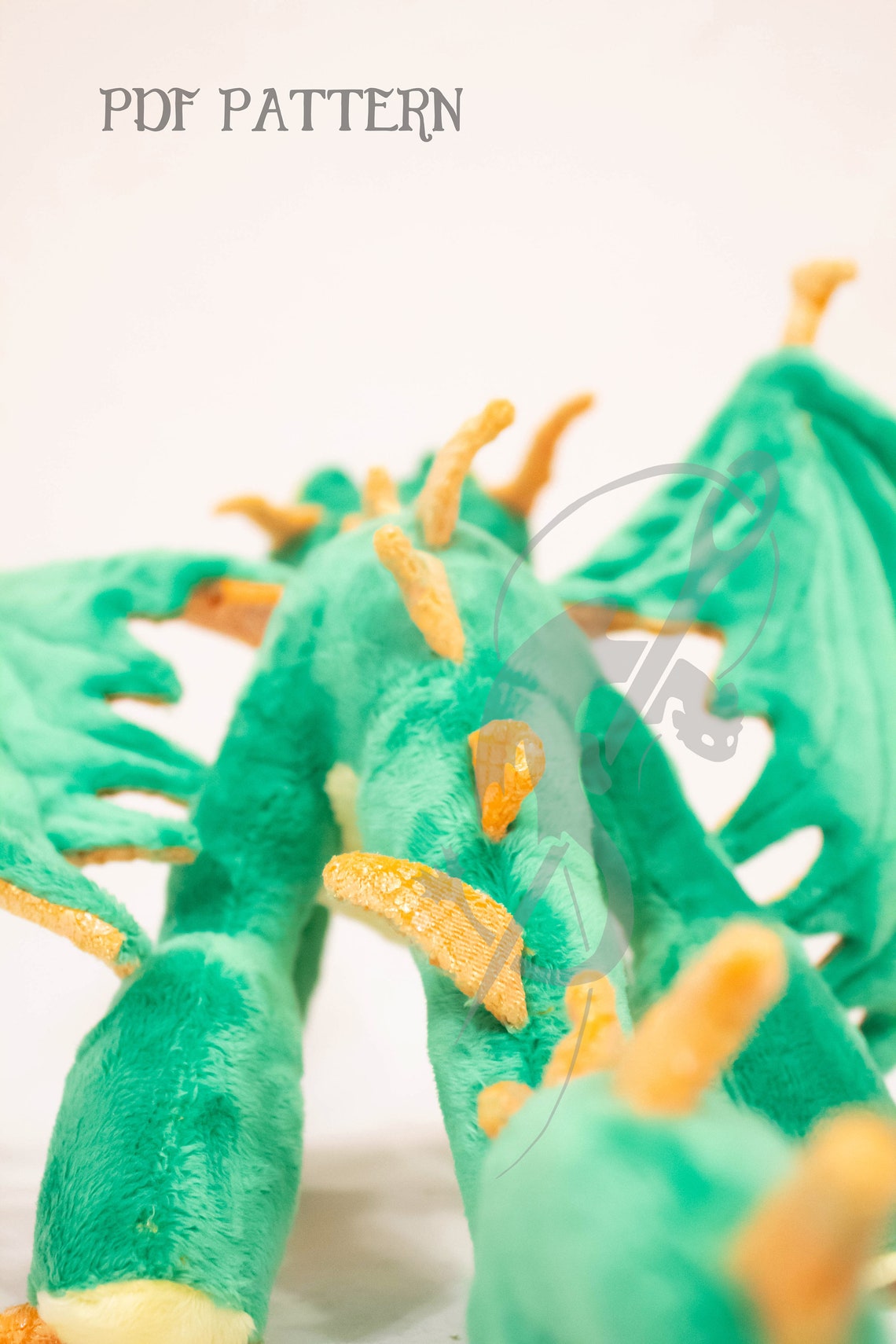 Dragon Plush Sewing Pattern PDF Terrible Terror How to - Etsy Canada