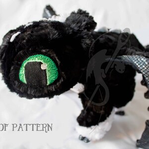 Sewing Pattern PDF Dragon Plush - Night Light Ruffrunner - How to Train ...