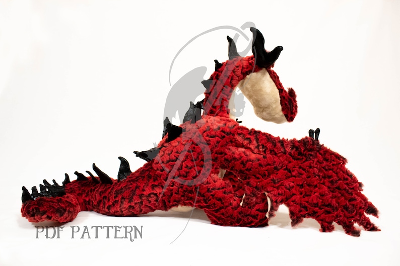 Dragon Plush Sewing Pattern PDF Hookfang Monstrous Nightmare - Etsy Canada