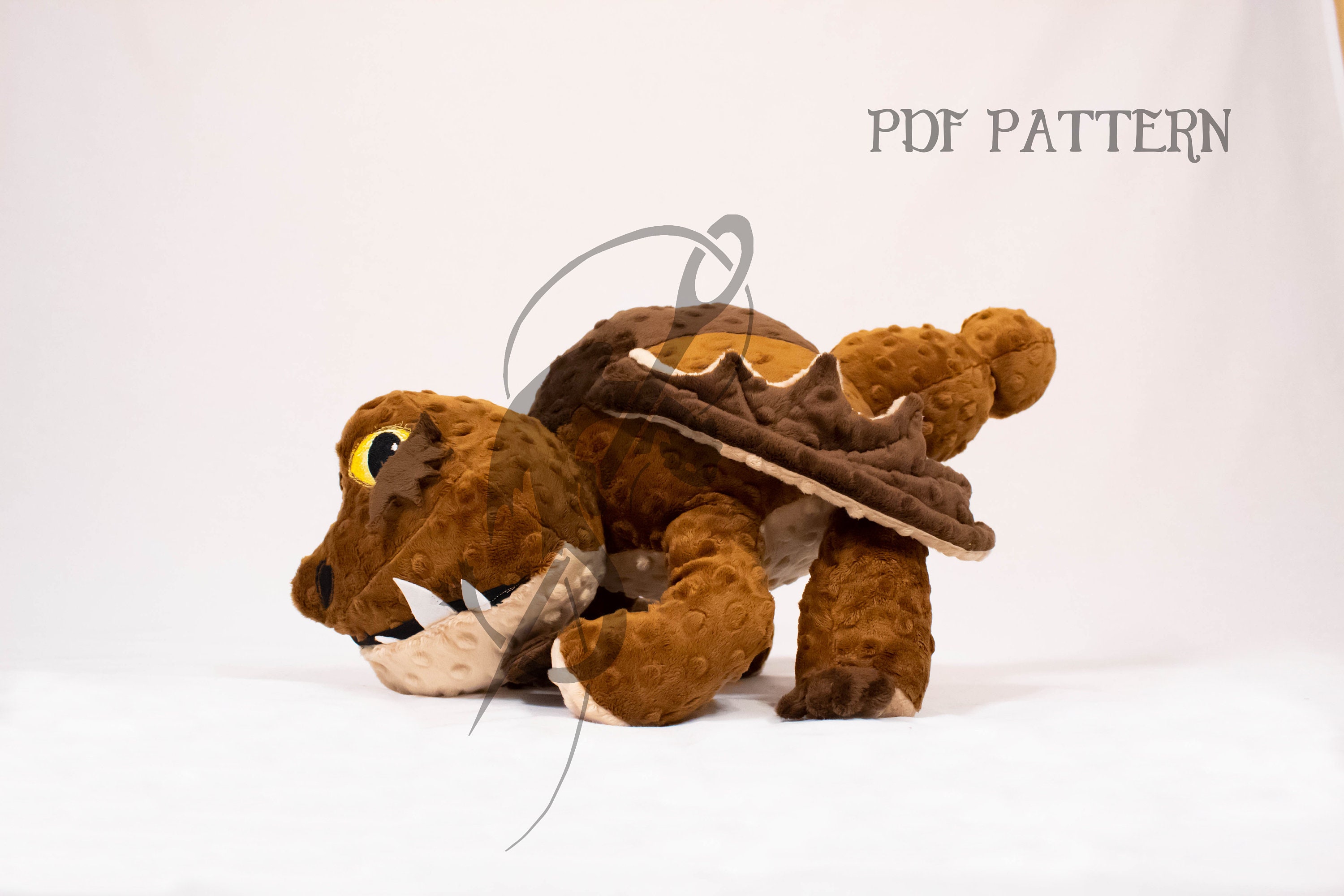 Dragon Plush Sewing Pattern PDF Meatlug Gronckle How to | Etsy Australia