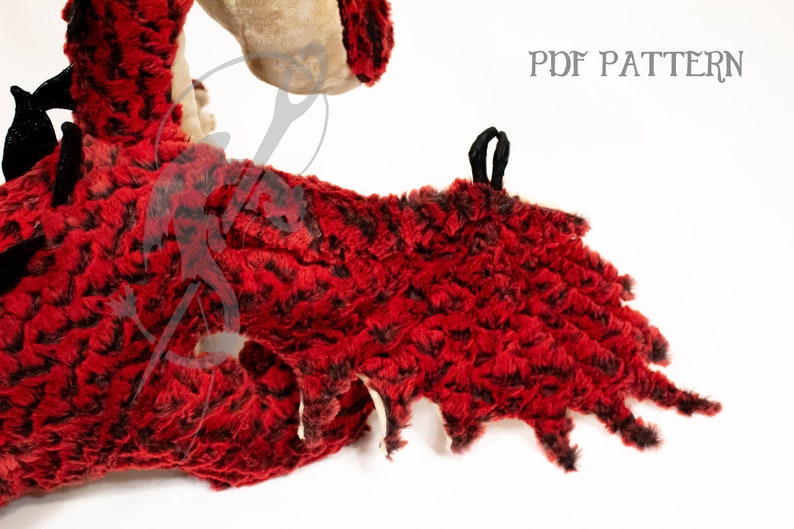 Dragon Plush Sewing Pattern PDF Hookfang Monstrous Nightmare - Etsy Canada
