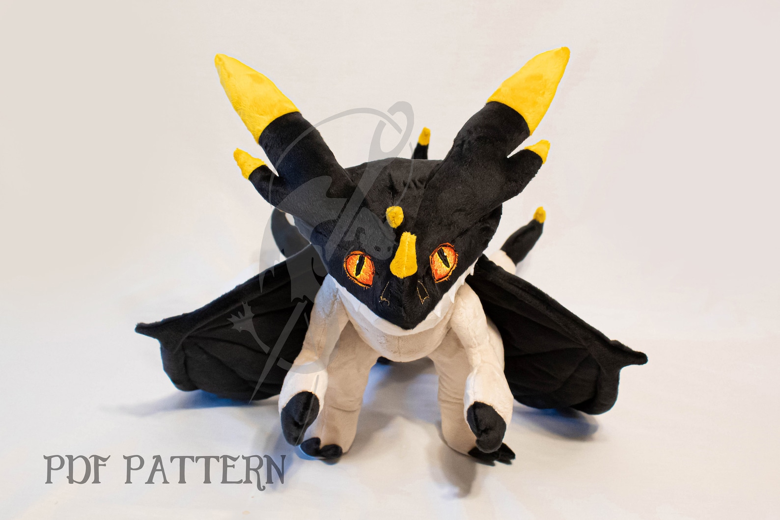 Dragon Plush Sewing Pattern PDF Sleuther Triple Stryke - Etsy Canada