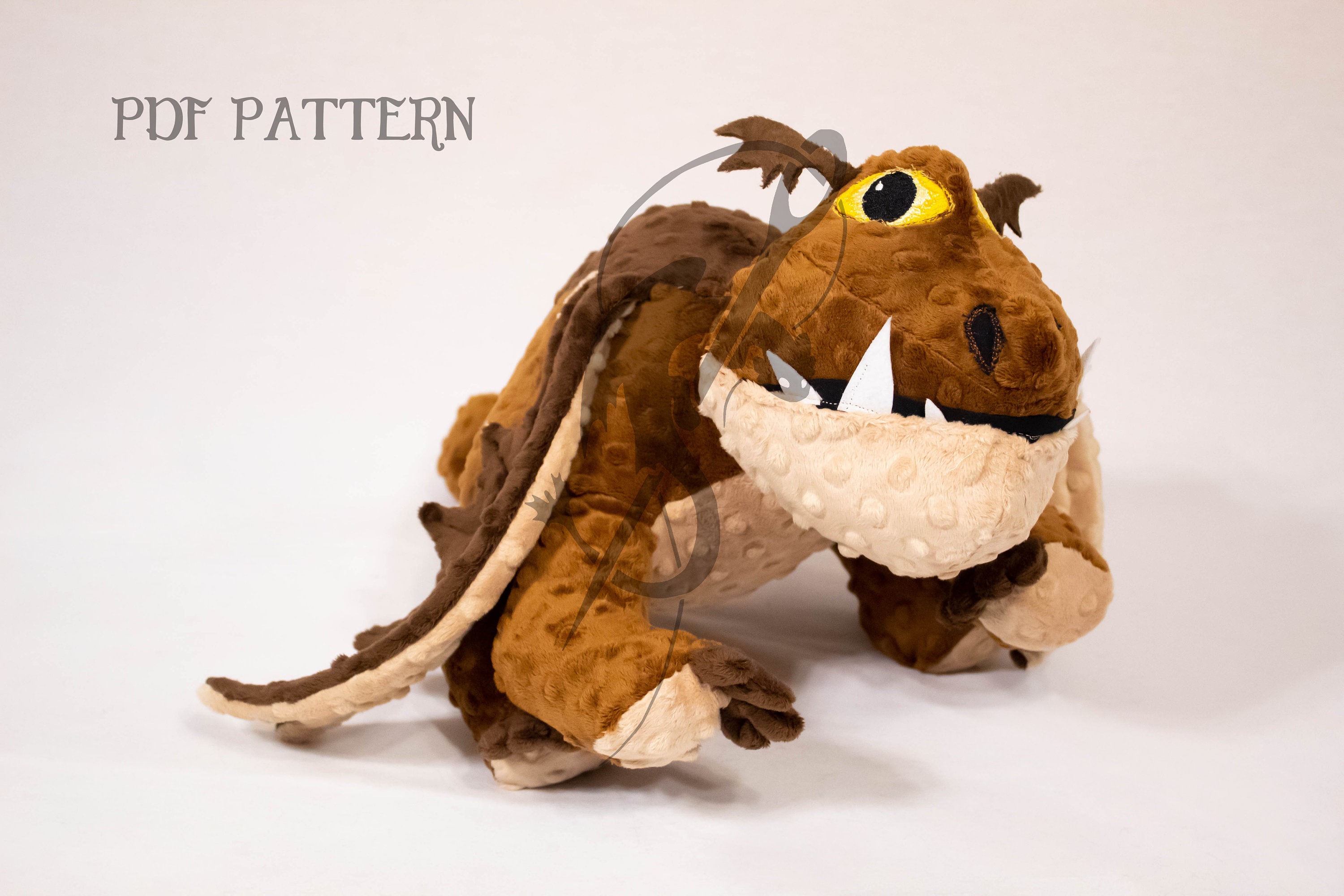 Dragon Plush Sewing Pattern PDF Meatlug Gronckle How to - Etsy Australia