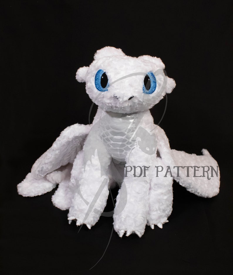 Dragon Plush Sewing Pattern PDF Luna Light Fury How to - Etsy UK