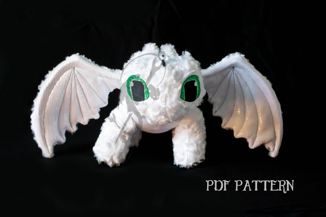 Dragon Plush Sewing Pattern PDF Night Light Pouncer - Etsy UK