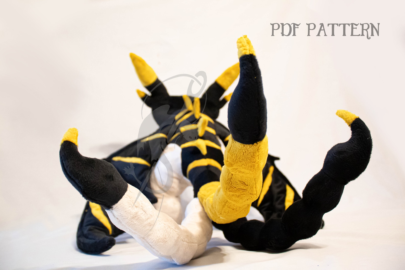 Dragon Plush Sewing Pattern PDF Sleuther Triple Stryke - Etsy UK