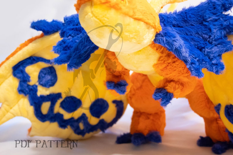 Sewing Pattern PDF Dragon Plush - Death Song - Butterfly Dragon - How ...