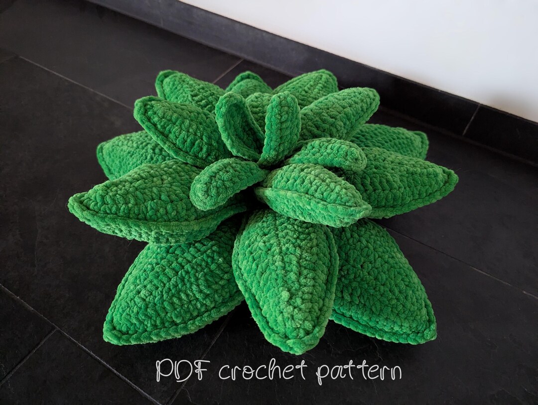 Crochet Succulent Pillow Pattern: Beginner-friendly DIY Home Decor (PDF ...