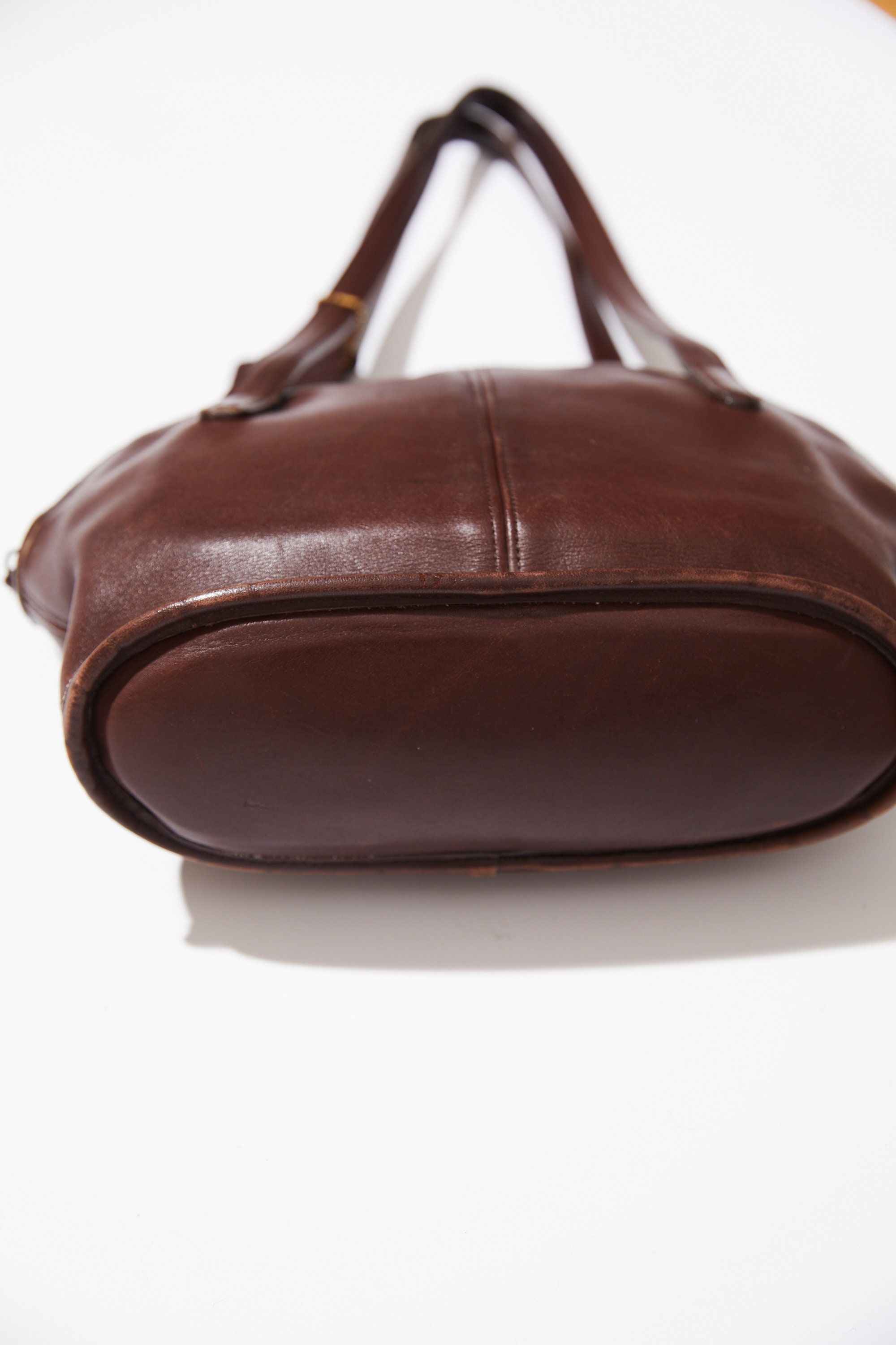 Vintage Coach Mahogany Asheville Zip Bowler Bag Style 9089. - Etsy